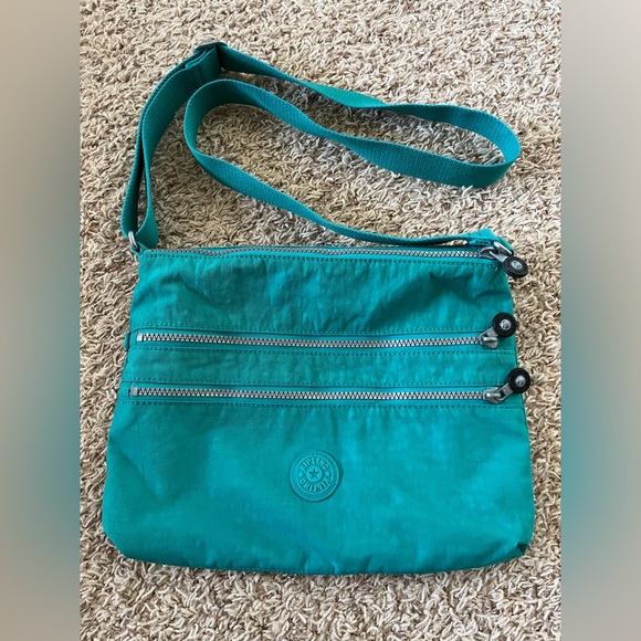 Kipling | Bags | Kipling Alvar Cross Body Bag Purse In Green | Poshmark